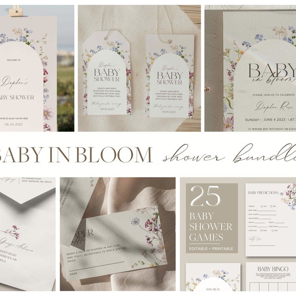 Baby in Bloom Invitation - Etsy