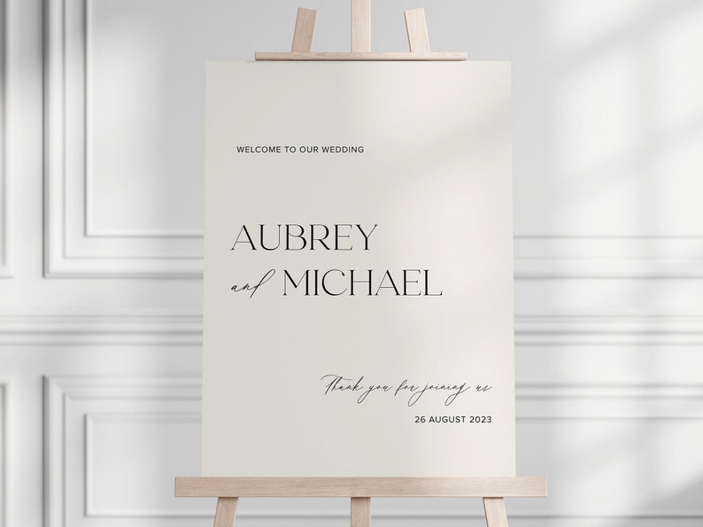 Editable Wedding Welcome Sign, Printable, Downloadable Sign Template ...