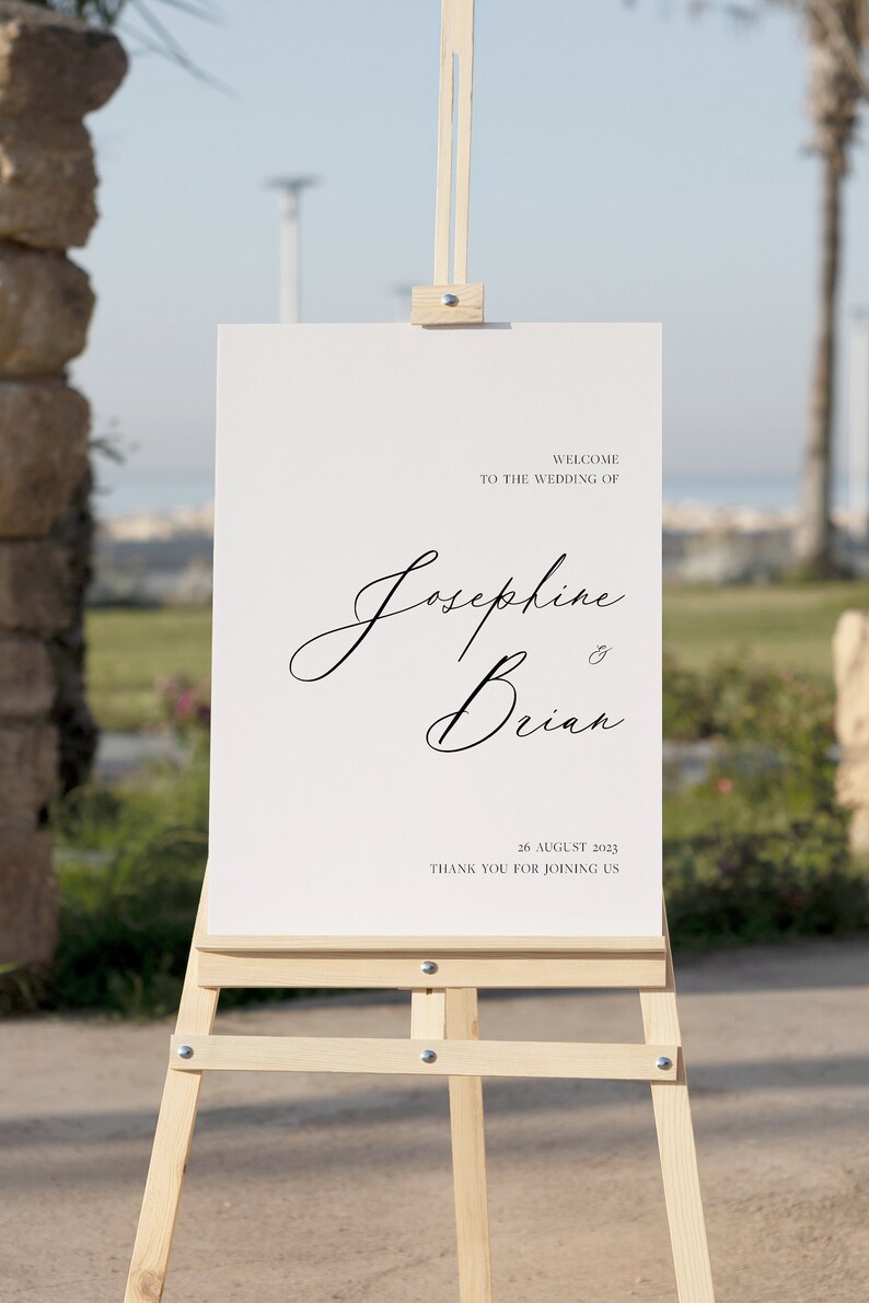 Editable Wedding Welcome Sign, Printable, Downloadable Sign Template ...