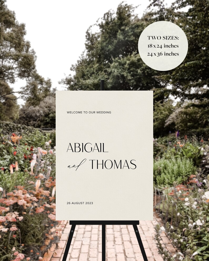 Editable Wedding Welcome Sign, Printable, Downloadable Sign Template ...