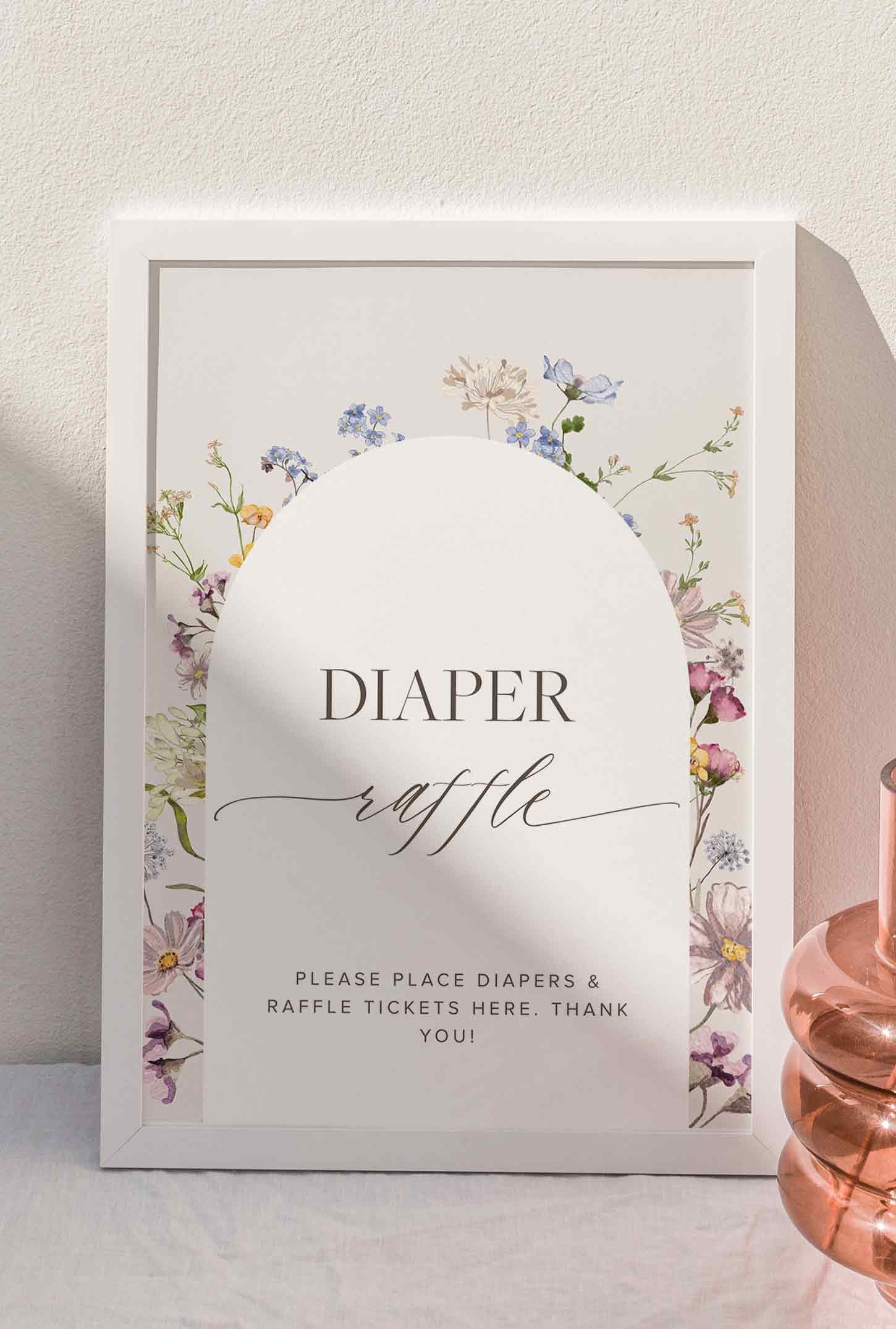 Baby in Bloom Table Signs, 10 Editable Minimal Sign Templates, Gifts ...