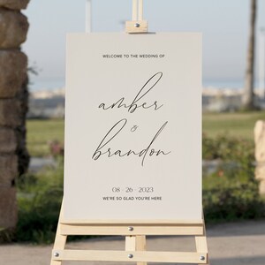 Editable Wedding Welcome Sign, Printable, Downloadable Sign Template ...