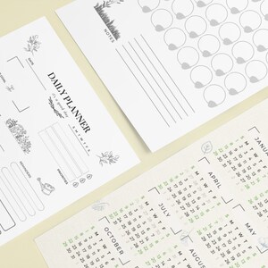 New 2023 + 2024 Plant Theme Calendar PDF, Printable, Instant Download ...