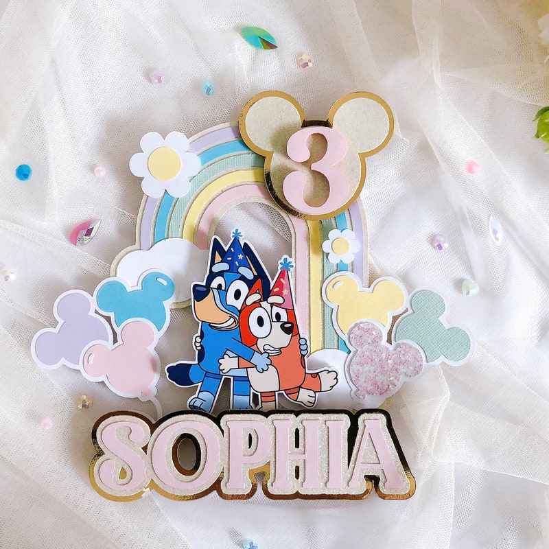 Bluey Cake Topper - Etsy