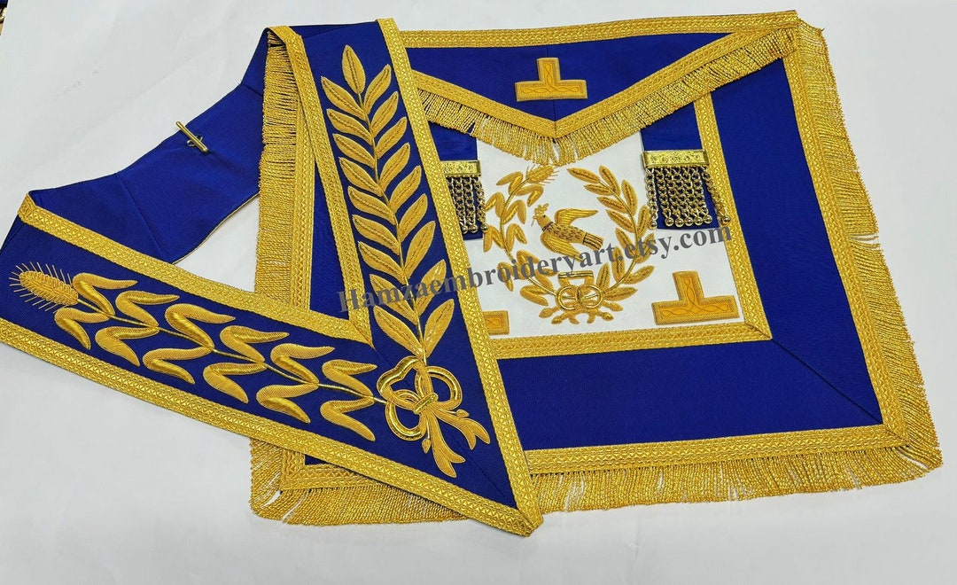 Masonic Grand Lodge Regalia Set, Craft Grand Rank Fulldress Apron and ...