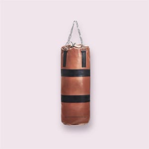 Genuine Leather Punching Bag in Dual Color, Unique Style Vintage Boxing ...