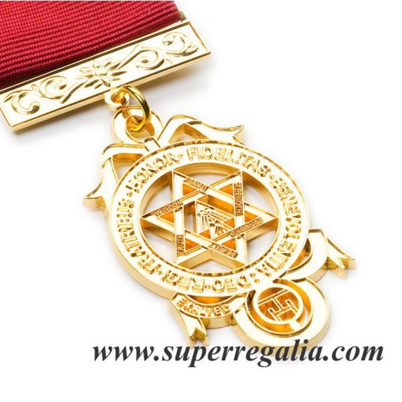 Masonic Regalia Royal Arch Principals Apron, Sash With Jewels & Gloves ...