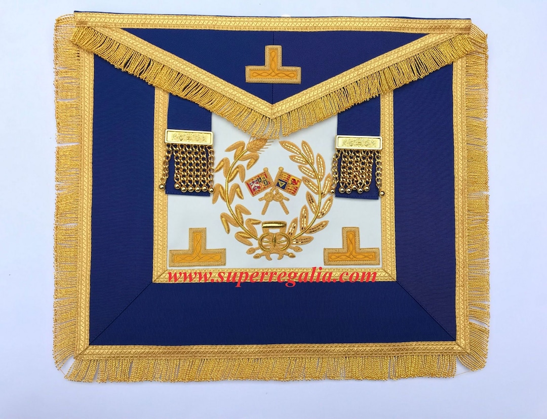Masonic Regalia Craft Grand Lodge Full-dress Apron (LAMBSKIN) Rank ...