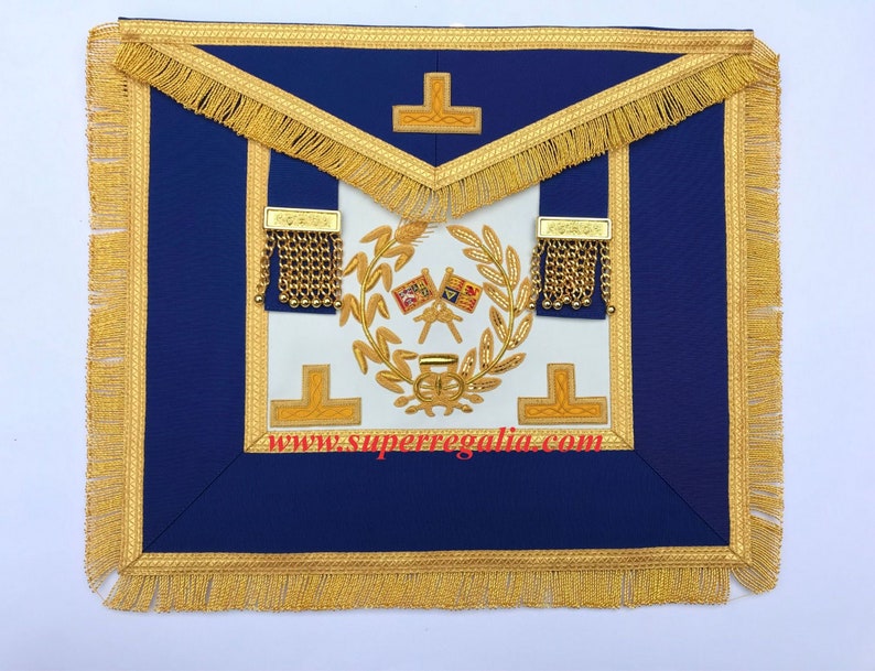 Masonic Regalia Craft Grand Lodge Full-dress Apron LAMBSKIN Rank ...