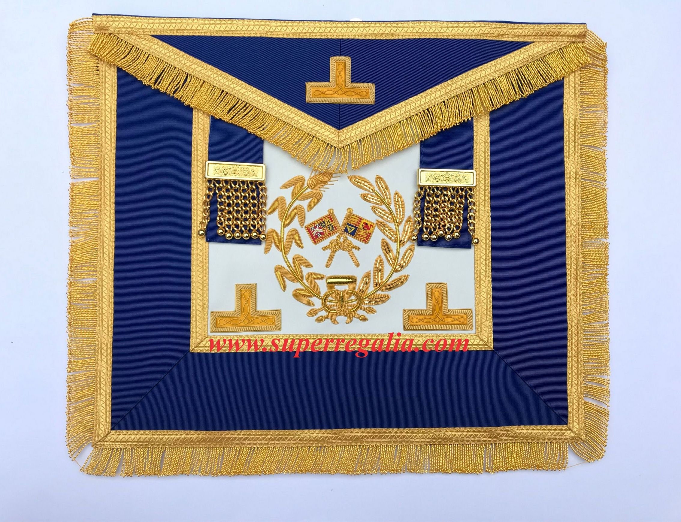 Masonic Regalia Craft Grand Lodge Full-dress Apron (LAMBSKIN) Rank ...
