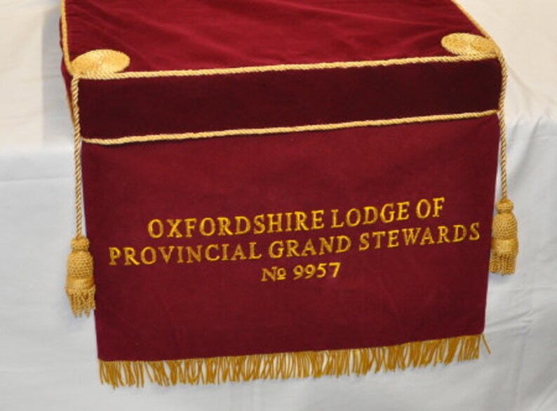 Masonic Regalia Craft Lodge Bible Cushion With 30mm Drop Fall With ...