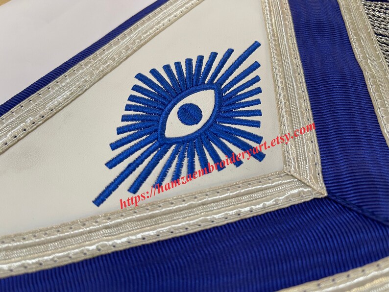 Blue Lodge Masonic Regalia: Handmade Apron, Chain Collar, Briefcase - Etsy