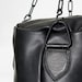 Black Vintage Leather Punching Bag 1920 (black) / Black Boxing Bag ...