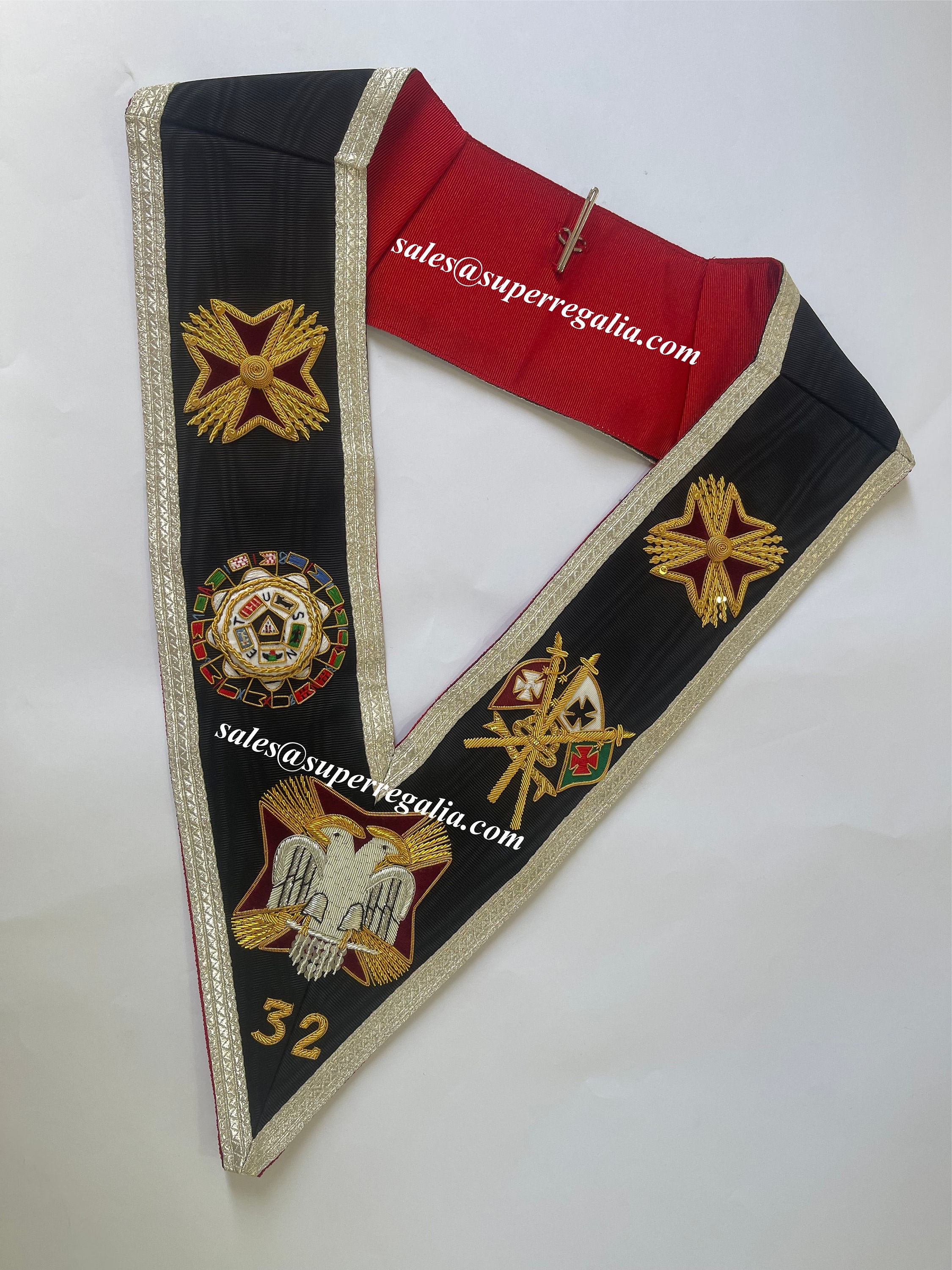 Masonic Rose Croix 32nd Degree Collar & Eagle Jewel (FINEST QUALITY) - Etsy