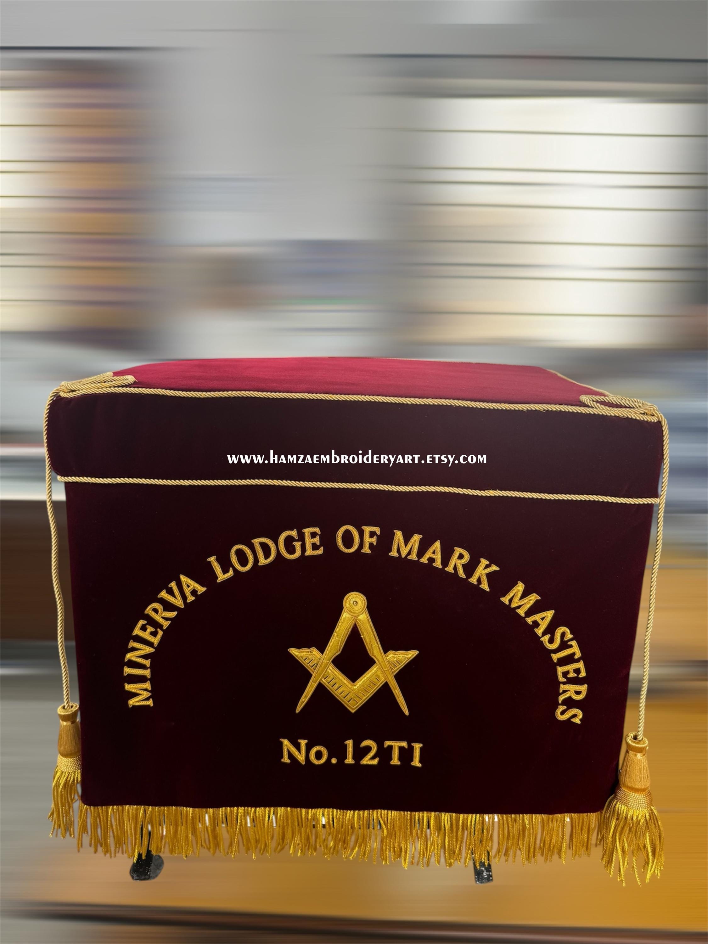 Masonic Regalia Craft Lodge Bible Cushion With 30cm Drop Fall With ...