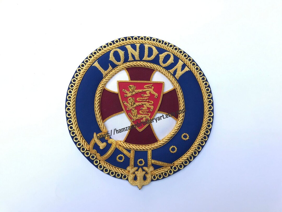 Masonic Knight Templar Mantle Badge, KT Mantle Badge, Masonic Knight ...