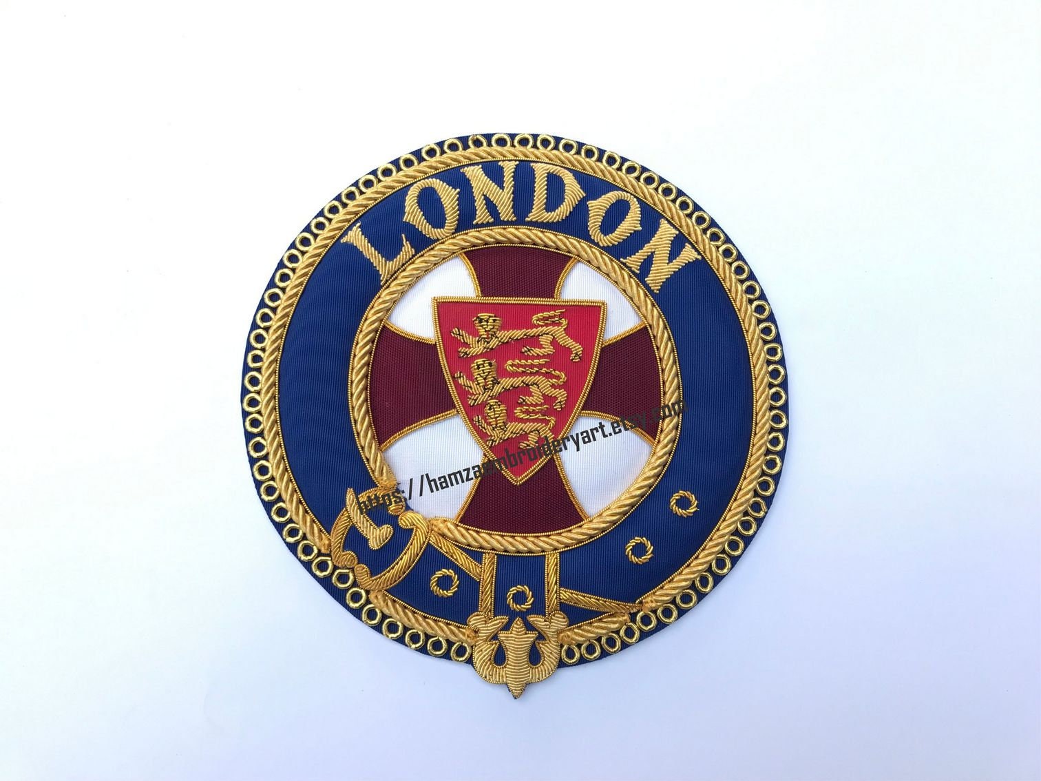 Masonic Knight Templar Mantle Badge, KT Mantle Badge, Masonic Knight ...