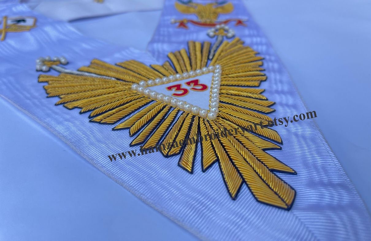 Masonic Regalia SOVEREIGN GRAND INSPECTOR General Collar - 33RD Degree ...