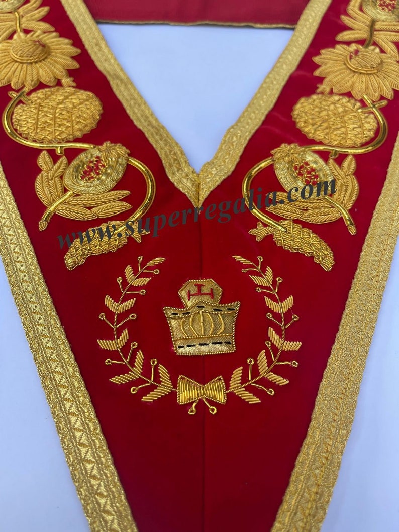 Masonic Regalia Royal Arch Grand High Priest Collar (NEW) - Etsy