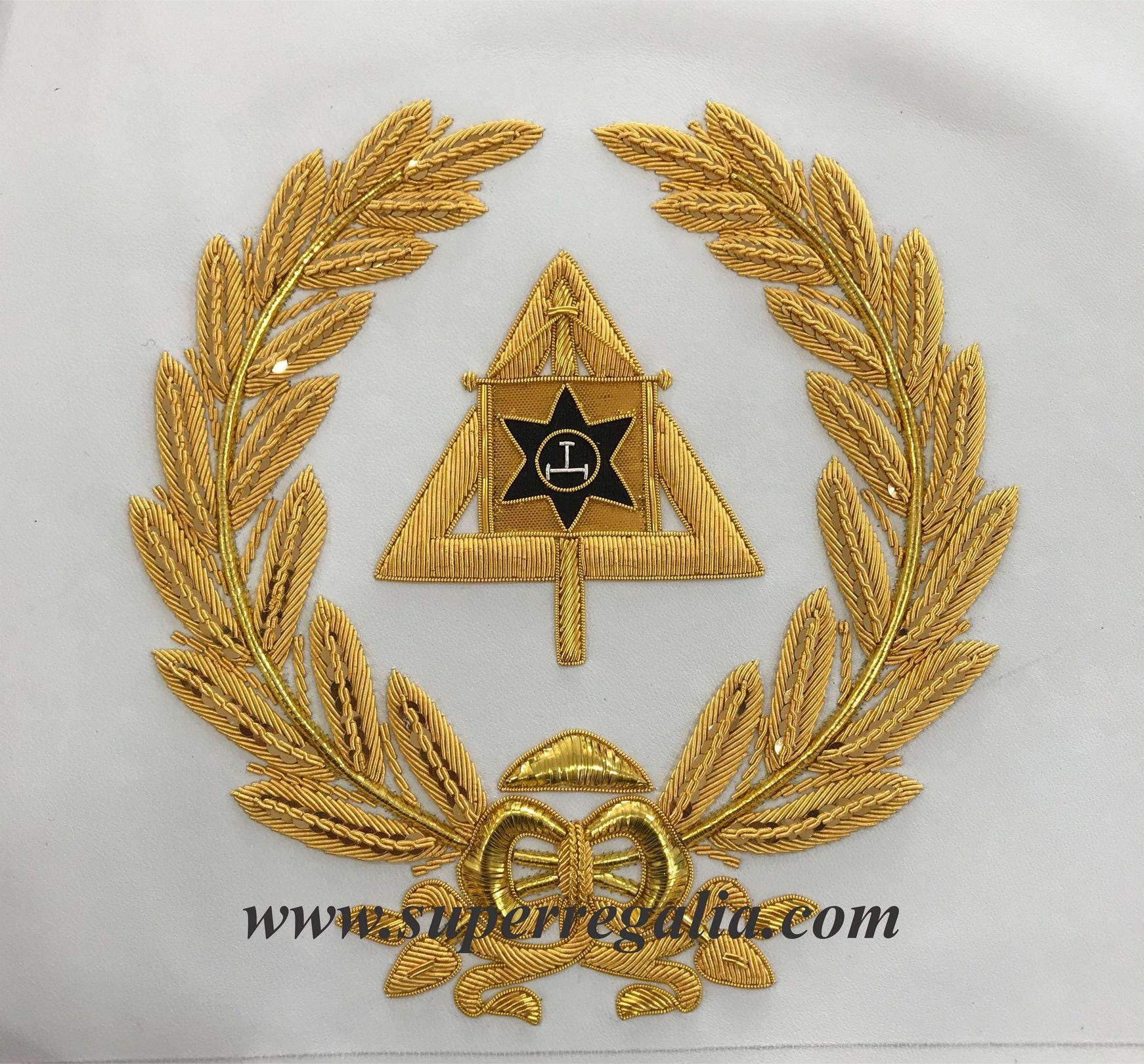 Masonic Royal Arch Grand Chapter Rank Apron: Gold Embroidery Lambskin ...