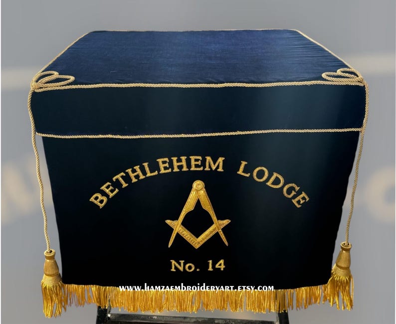 Masonic Regalia Craft Lodge Bible Cushion With 30cm Drop Fall With ...