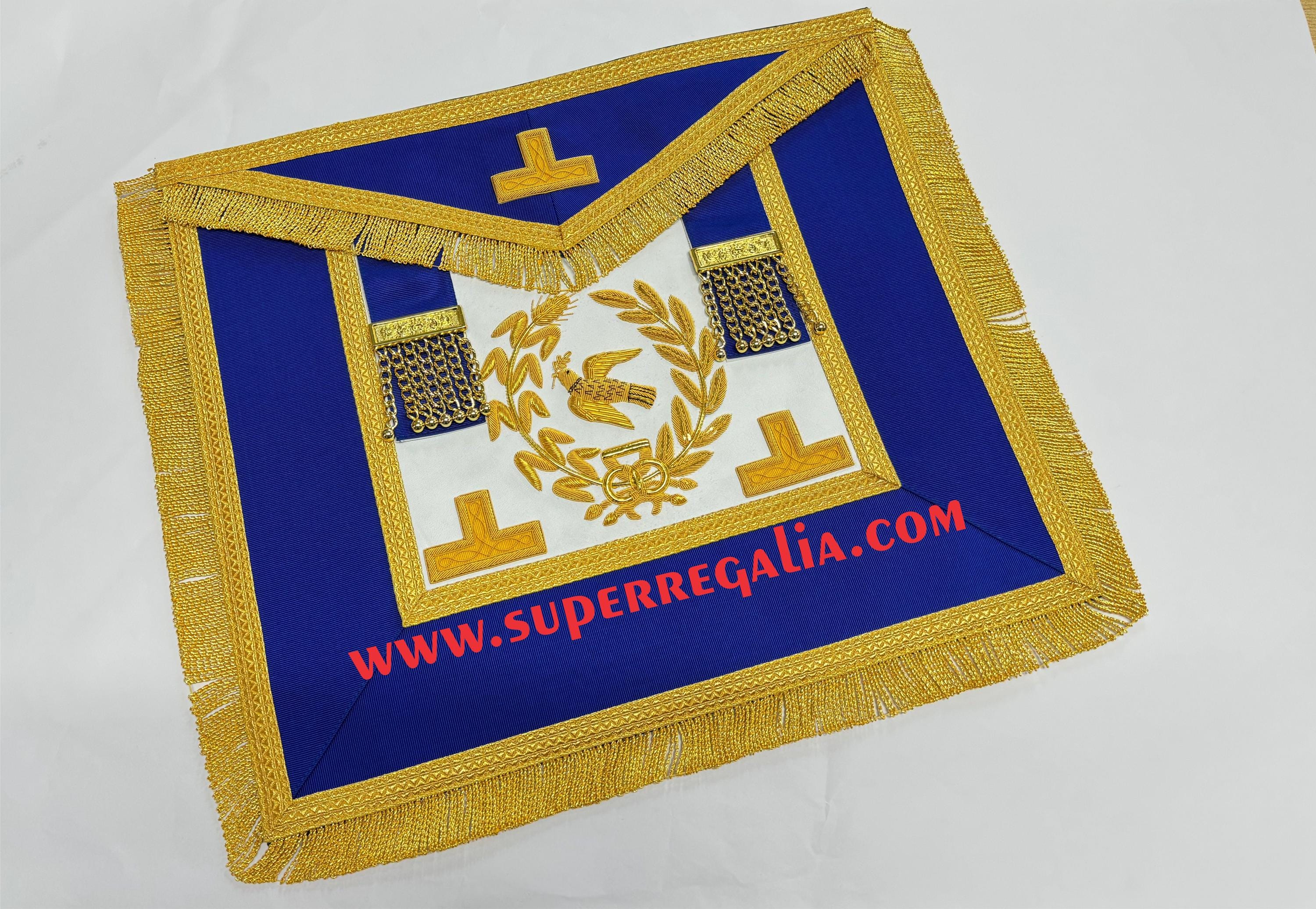 Masonic Grand Rank Fulldress Apron Lambskin: Hand Embroidered Grand ...