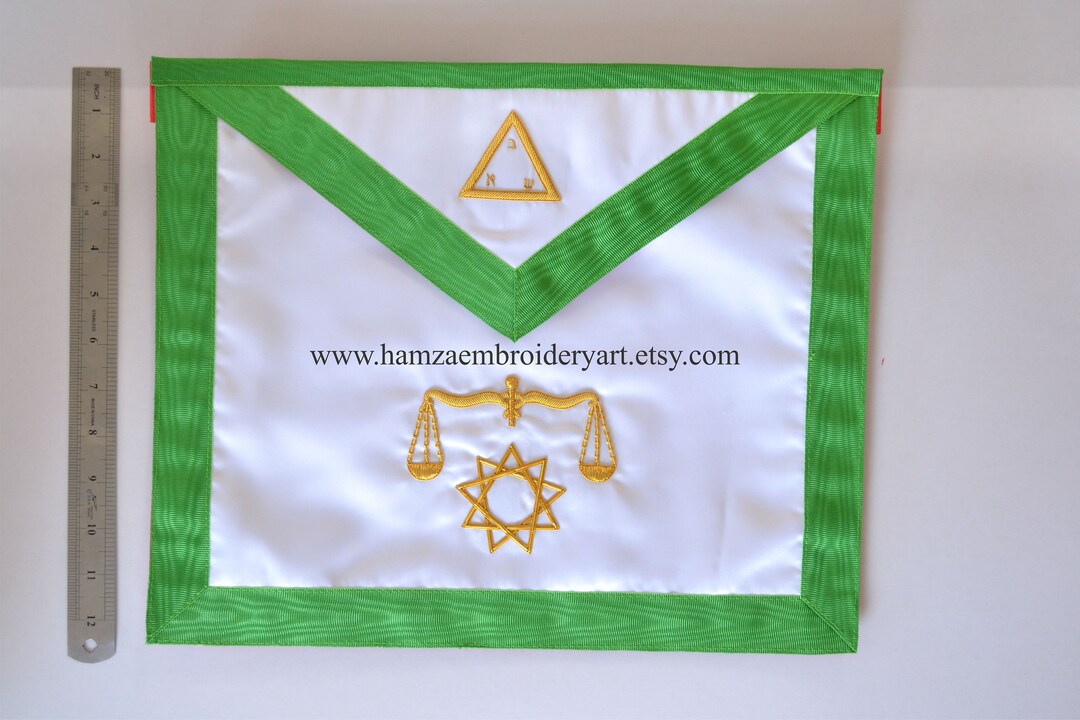 Masonic Regalia Fraternal Scottish Rite 8th Degree Apron Intendant of ...
