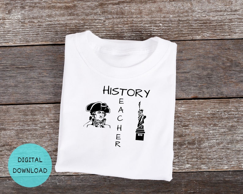 History Teacher SVG / Social Studies Cricut / George Washington PNG ...