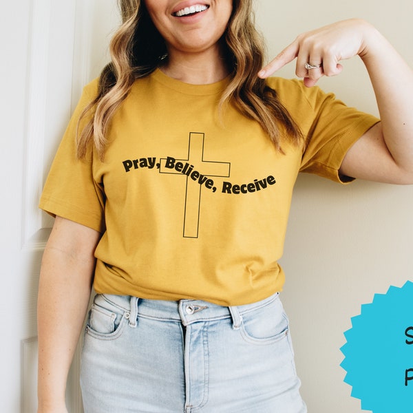 Pray Believe Receive - Etsy