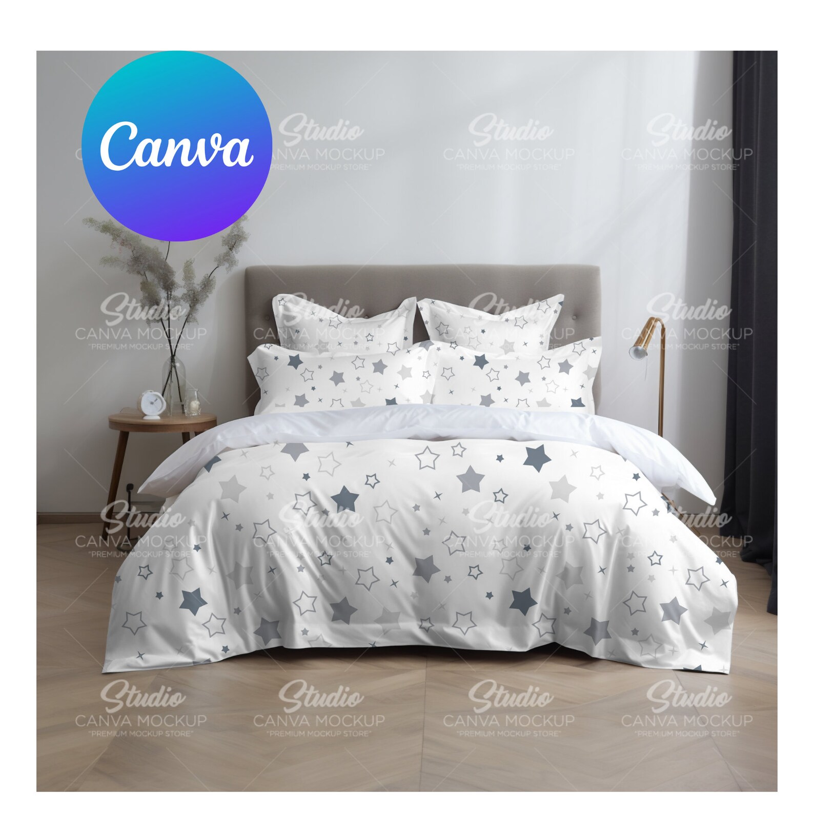 Bedding Set Mockup | Duvet Cover Mockup | Pillow Mockup | Bedding ...