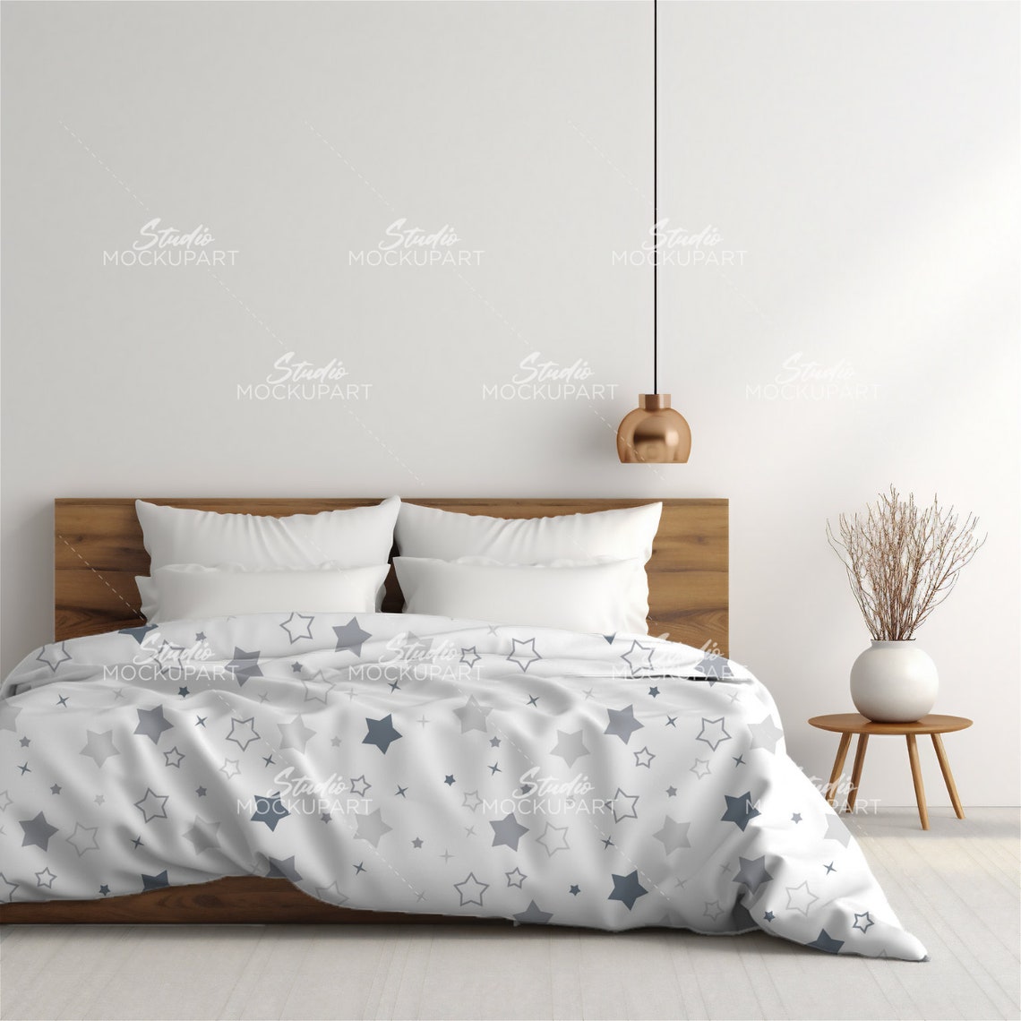 Bedding Set Mockup Duvet Cover Mockup Pillow Mockup Bedding Mockup ...