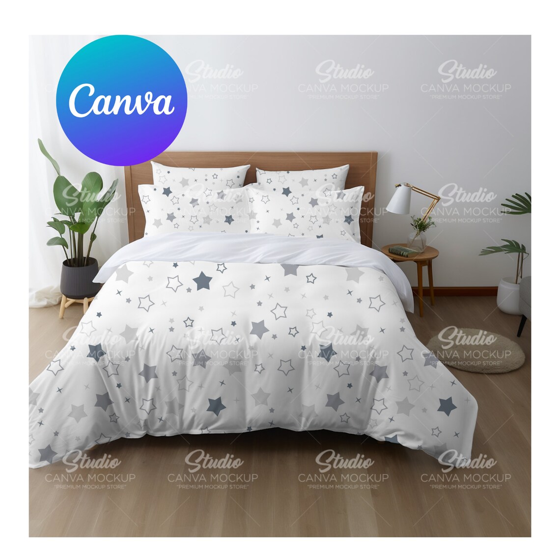 Bedding Set Mockup | Duvet Cover Mockup | Pillow Mockup | Bedding ...