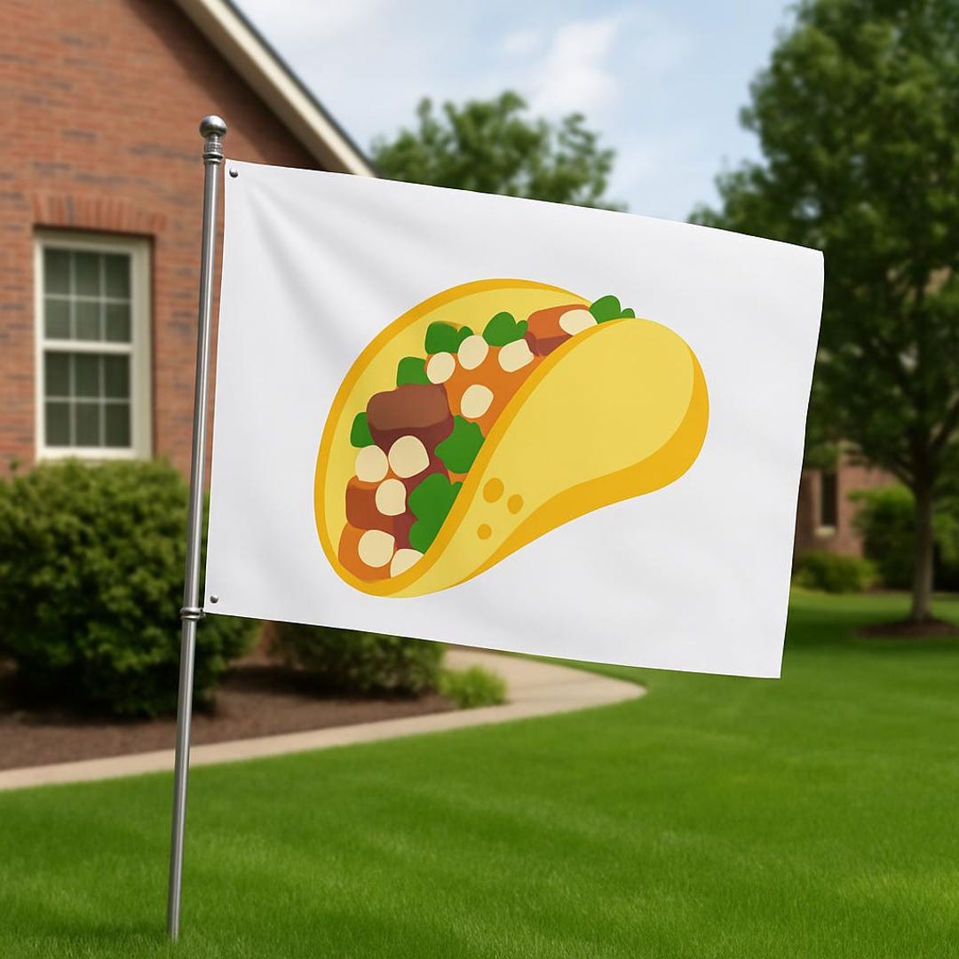 TACO Flag, Political Humor Double Sided Flag, Protest Flag, Patriot ...