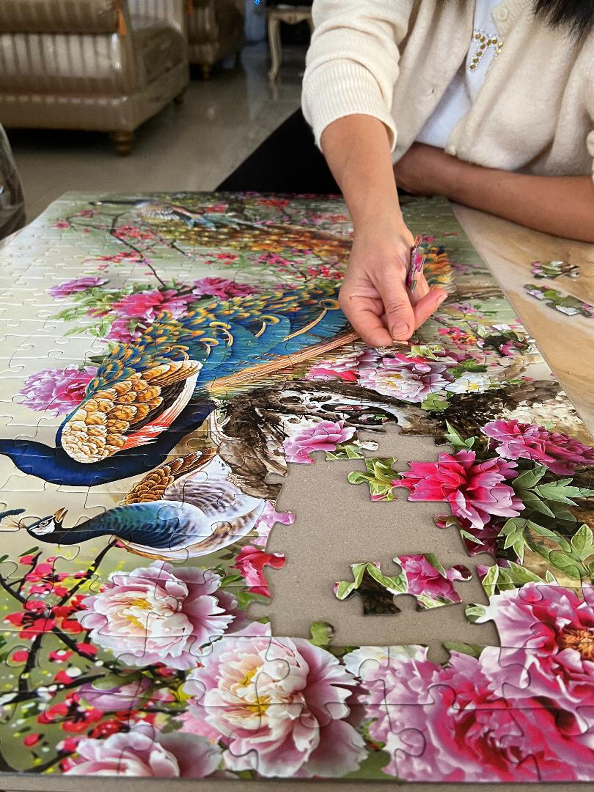 Peacock 250 Large Piece Jigsaw Puzzles. SUPER SIZED 250 Piece Jigsaw ...