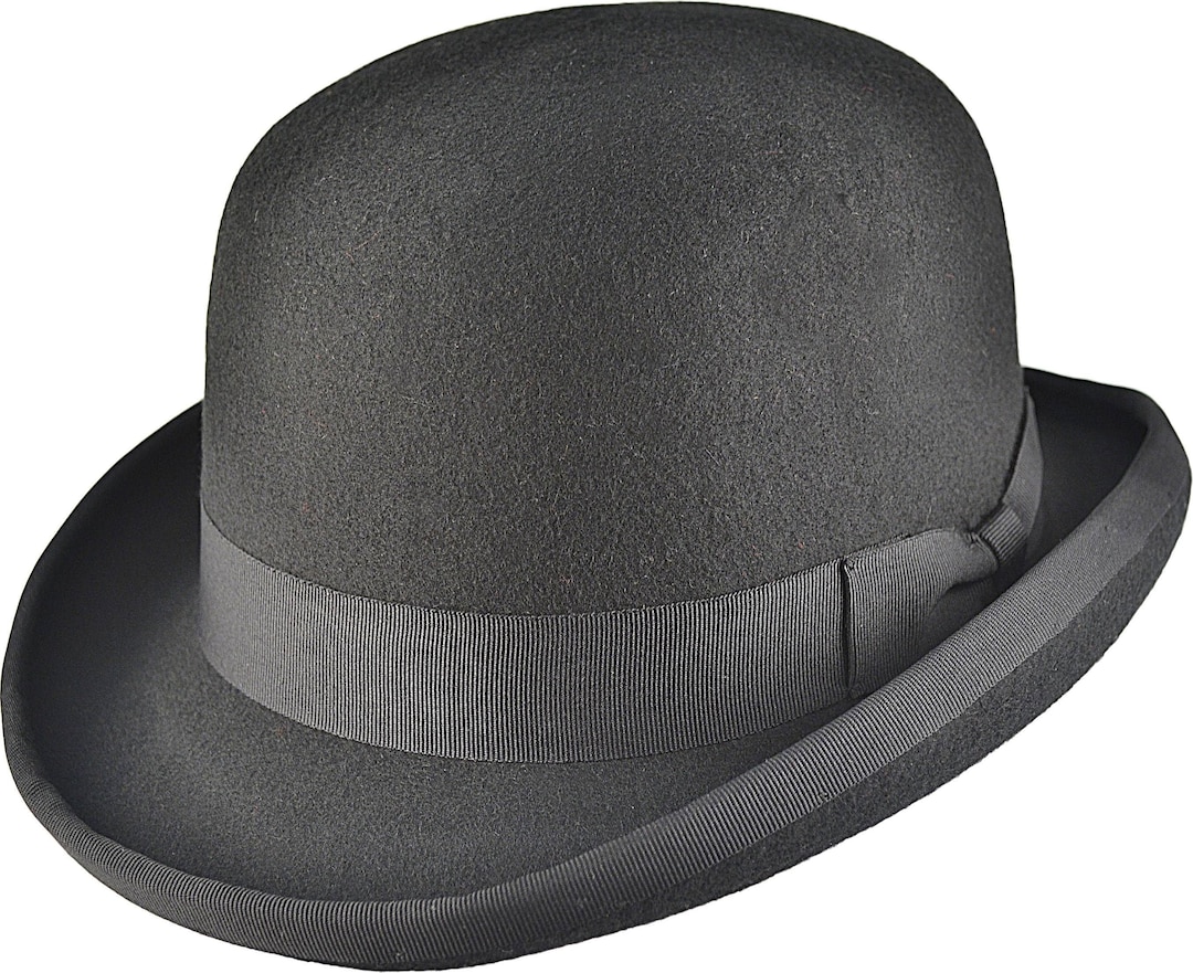 DERBY Bowler Hat Handmade British Classic Bowler Hat for Men Wool Felt ...