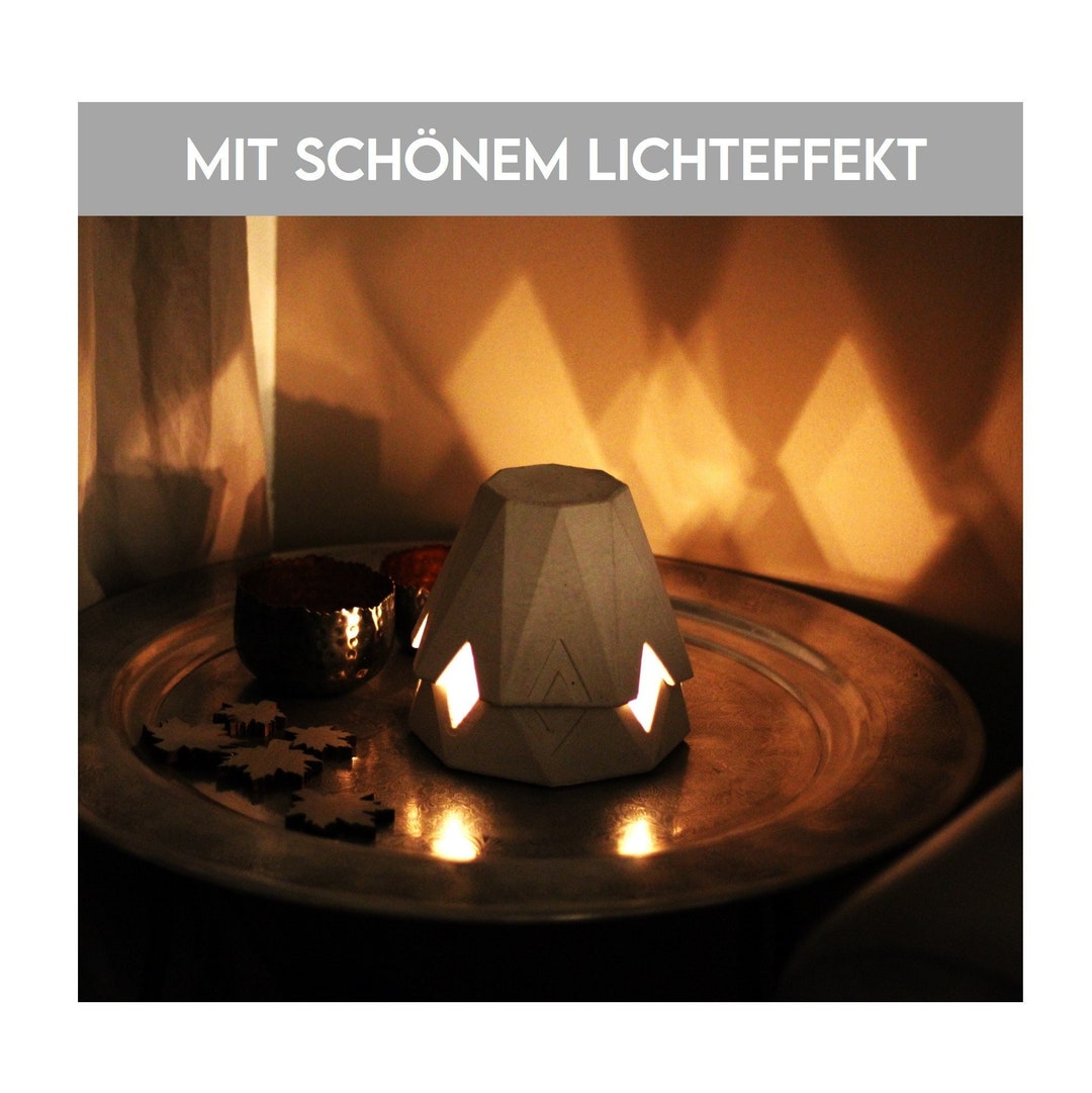 Concrete Tea Light Oven up to 7 Tea Lights Tea Light Heater Tea Light ...