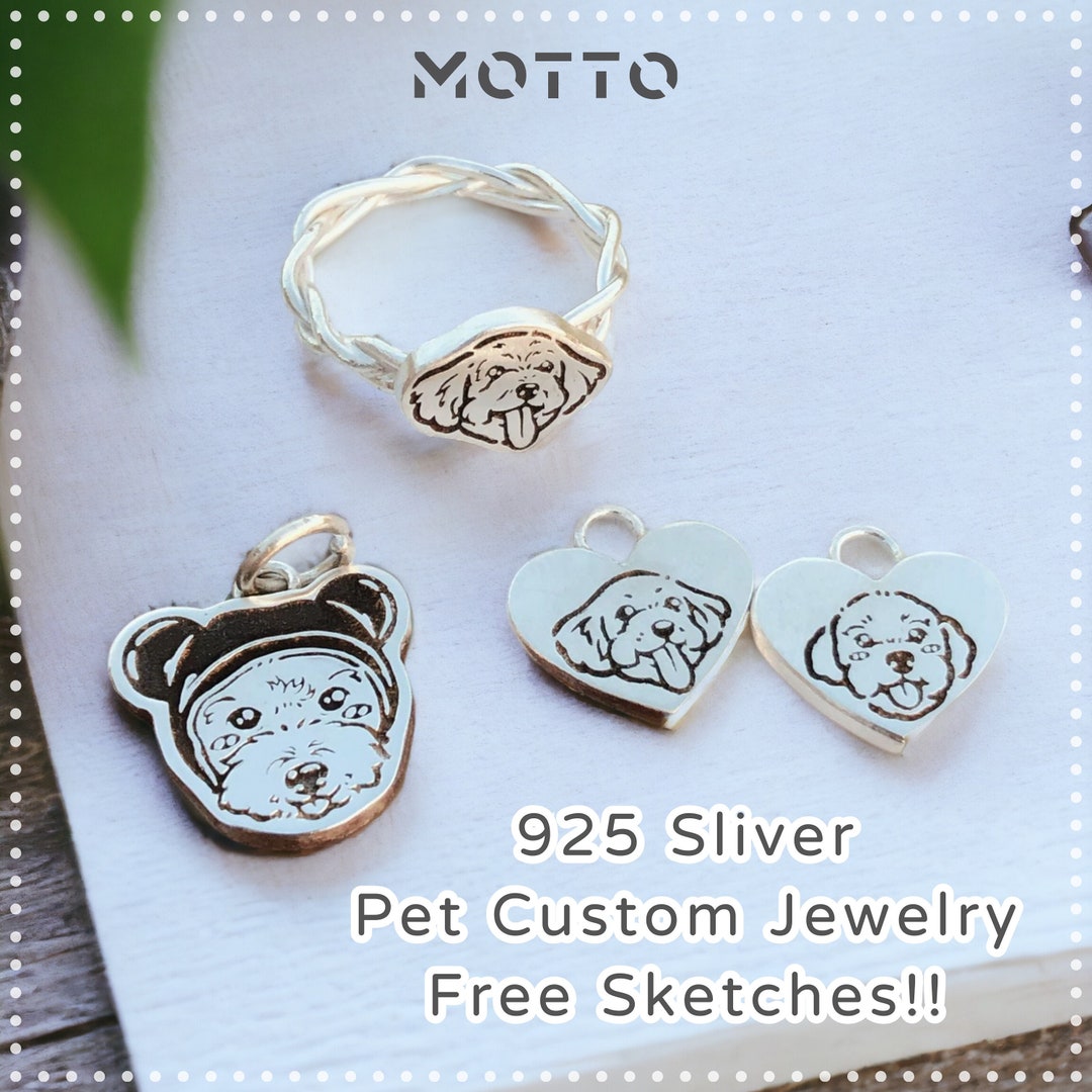 Custom Pet Jewelry 925 Silver Your Own Design Jewellery Customized ...