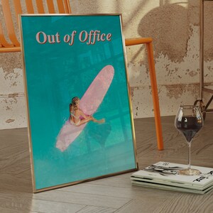 Out of Office Surf Print - Coastal, Summer Edition, Printable, Wall Art ...
