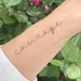 Courage | Temporary Tattoo | Set of 4 | Cursive - Etsy
