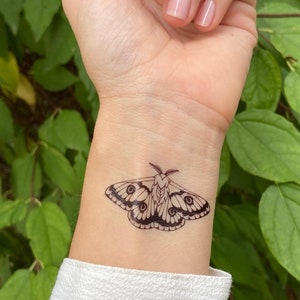 Luna Moth Temporary Tattoos | Butterfly Tattoos | Moth Tattoo ...