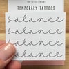 Courage | Temporary Tattoo | Set of 4 | Cursive - Etsy