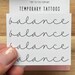 Courage | Temporary Tattoo | Set of 4 | Cursive - Etsy