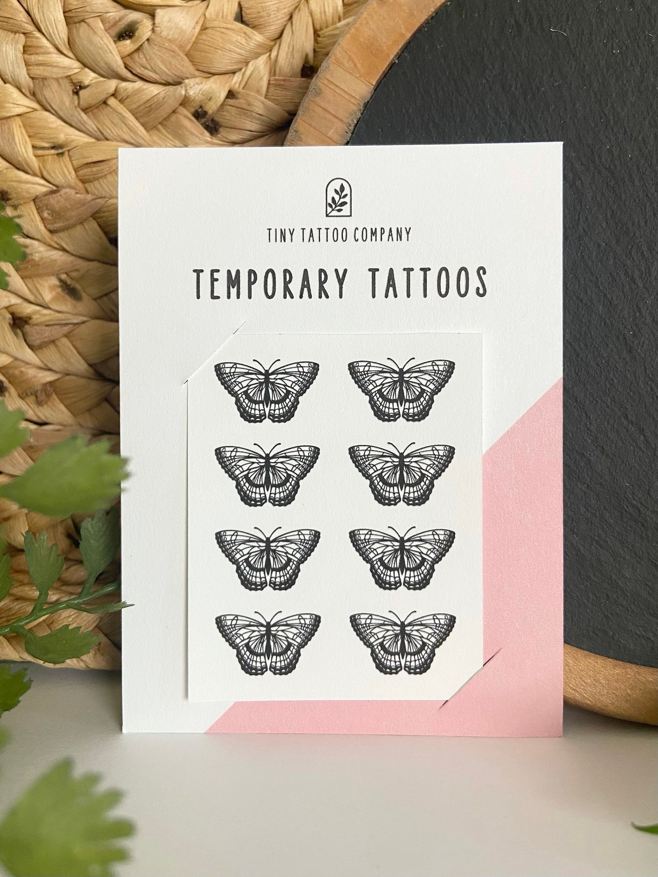 Butterfly Temporary Tattoos Set of 8 Fake Tattoo Dainty - Etsy