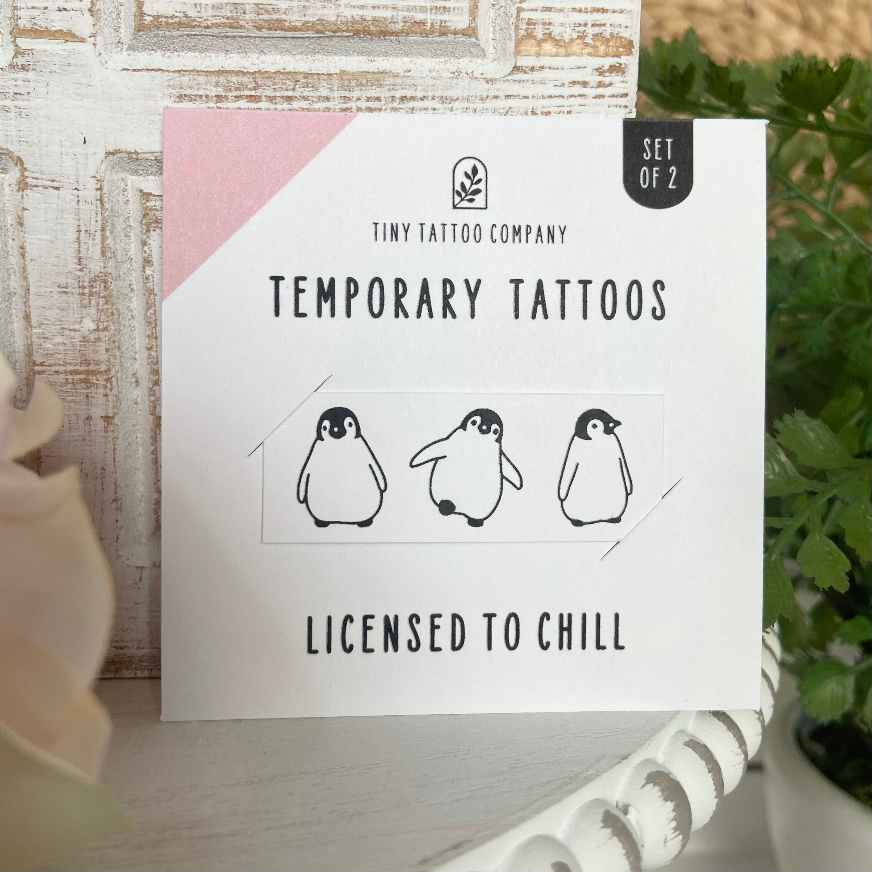 Cute Penguin Temporary Tattoos Funny Gift for Friend Gift for Kids ...