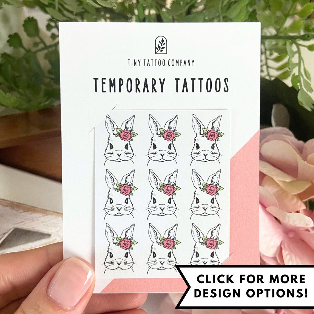 Easter Temporary Tattoos Easter Basket Stuffers Bunny Tattoos Easter ...