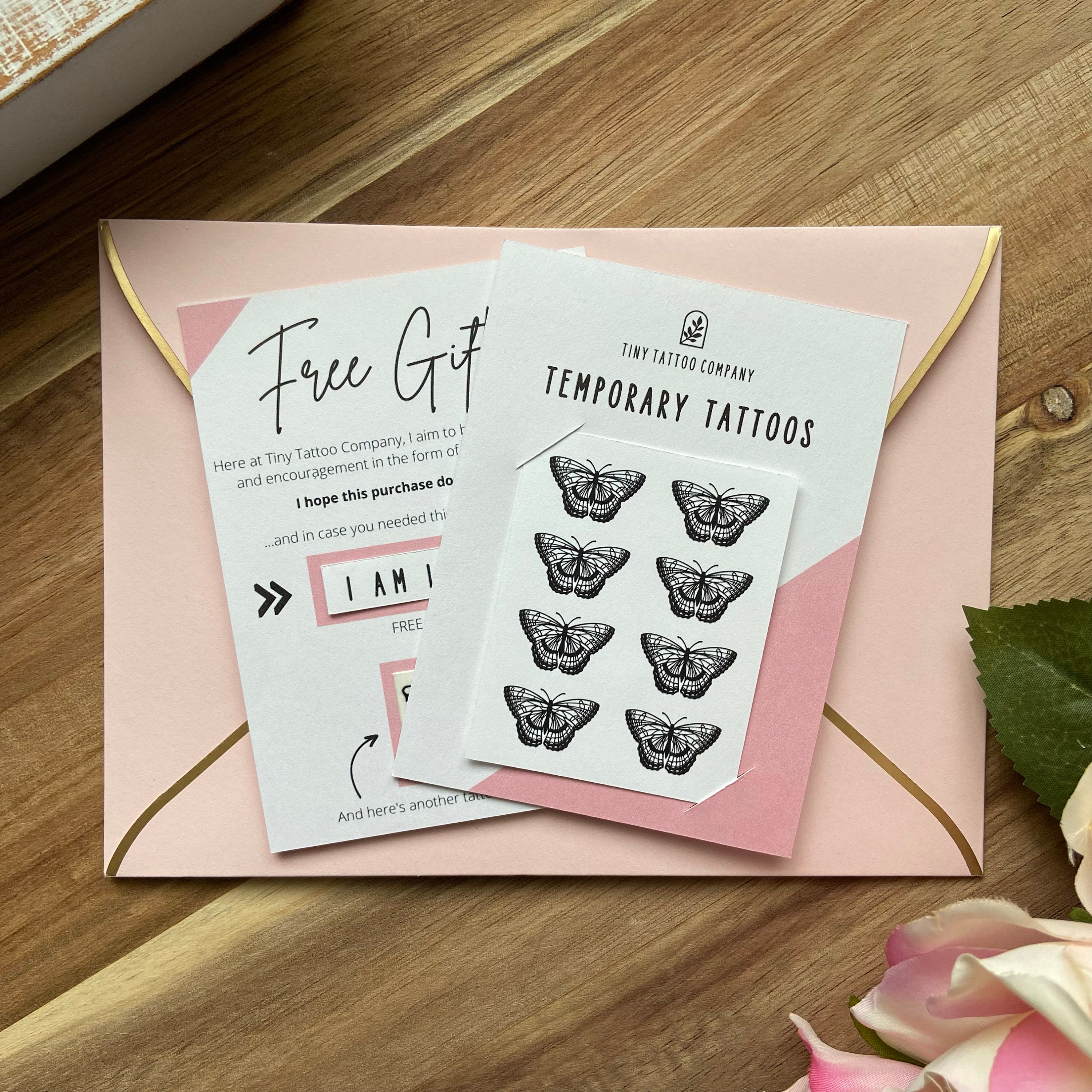 Butterfly Temporary Tattoos Set of 8 Fake Tattoo Dainty - Etsy