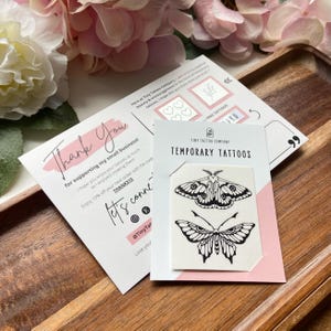 Luna Moth Temporary Tattoos | Butterfly Tattoos | Moth Tattoo ...
