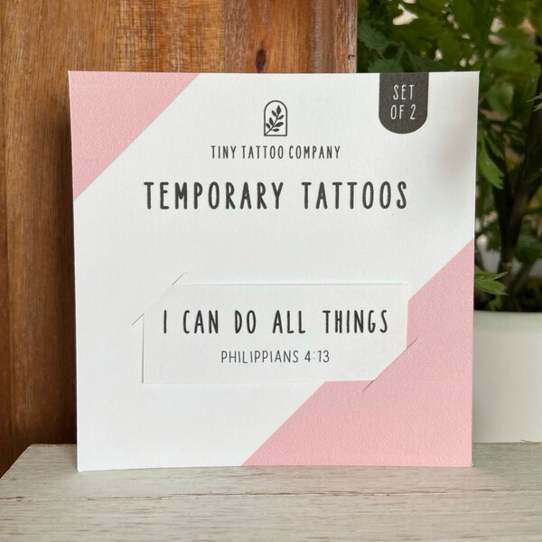 Christian Temporary Tattoo - Etsy