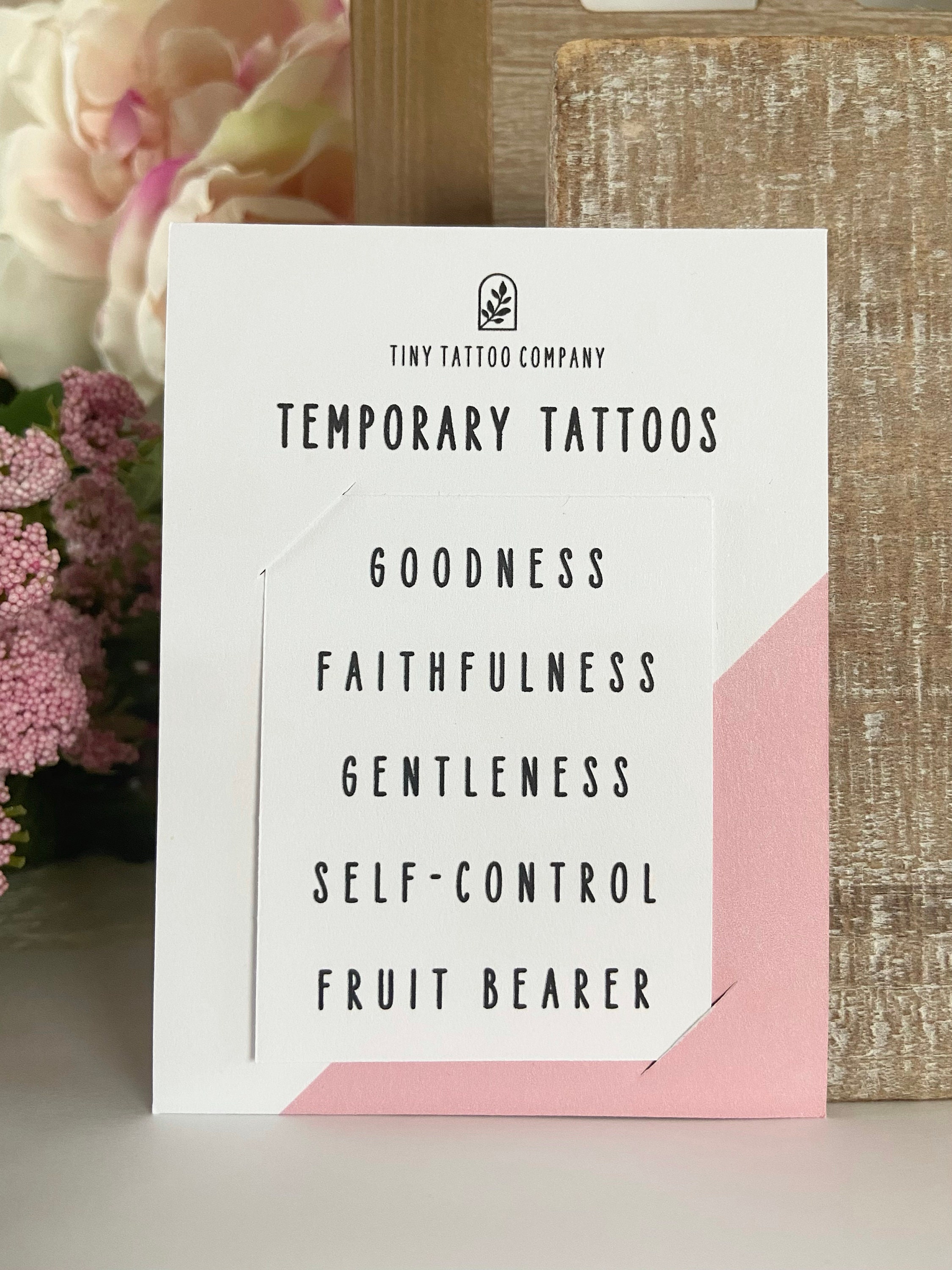 Fruits of the Spirit Temporary Tattoos | Love | Joy | Peace | Patience ...