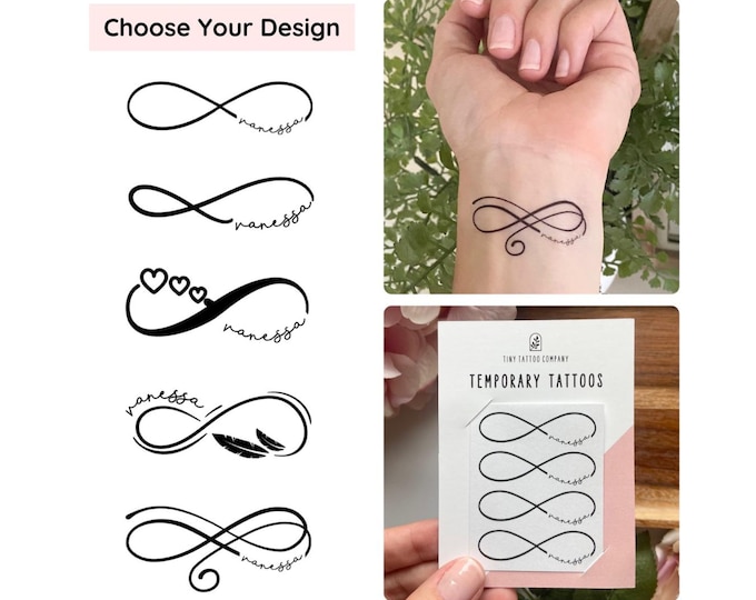 Custom Infinity Temporary Tattoos | Infinity Symbol Tattoo ...